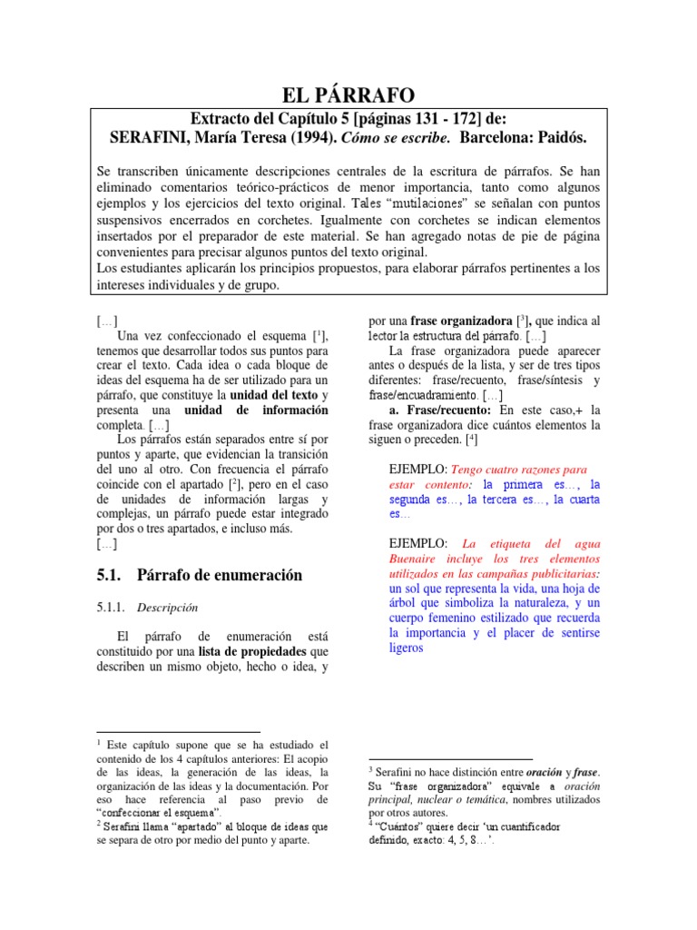 Tipos y ejemplos de párrafos | PDF | Sócrates | Párrafo