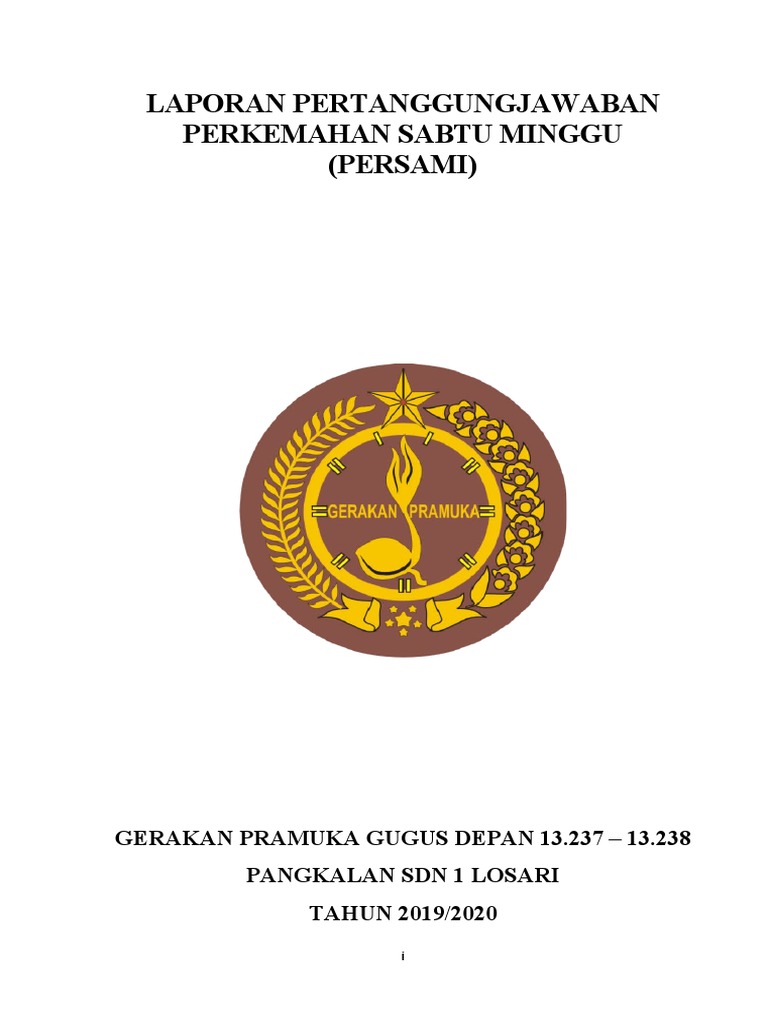 LPJ Proposal Persami SDN 1 Losari 2019-2020 | PDF