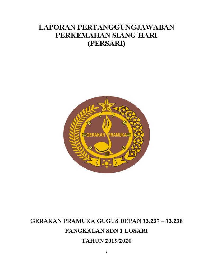 LPJ Proposal Persari SDN 1 Losari 2019-2020 | PDF