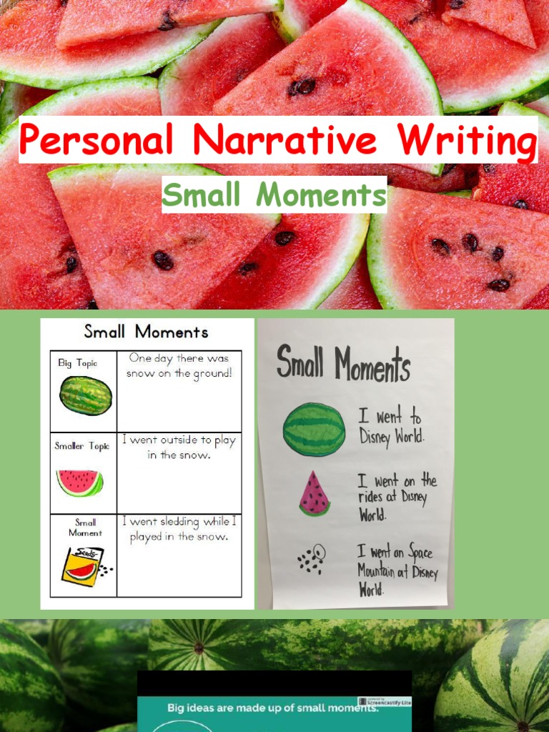 Personal Narrative Writing-Small Moments | PDF