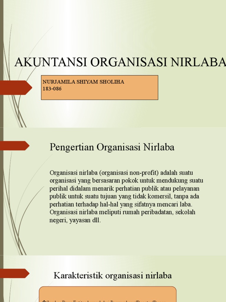 Akuntansi Organisasi Nirlaba | PDF