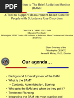 Brief Addiction Monitor (BAM) Overview | PDF | Substance Use Disorder ...