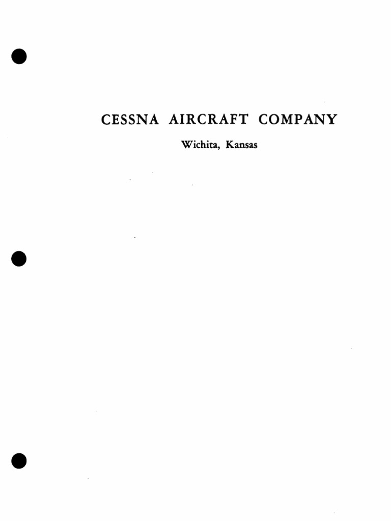Cessna Aircraft Company: Wichita, Kansas | PDF | Landing Gear | Aileron