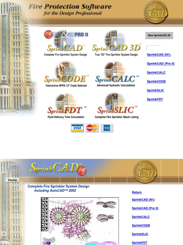 Sprinkcad (N1) Sprinkcad (Pro Ii) Sprinkcalc Sprinkcode Sprinkslic ...
