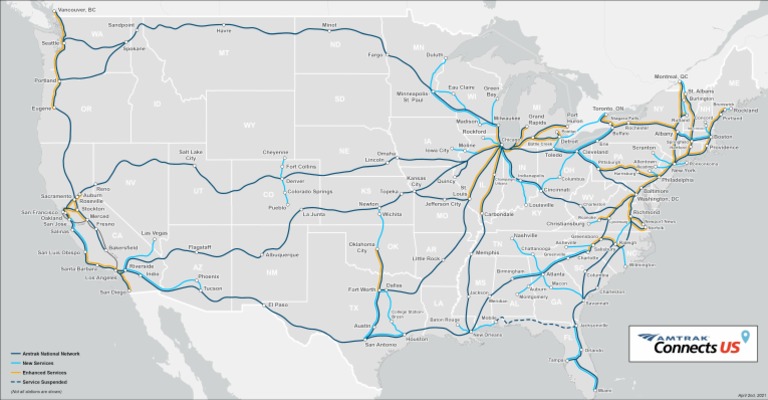 Amtrak Map | PDF