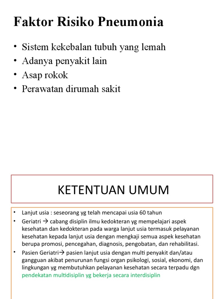 Faktor Risiko Pneumonia | PDF