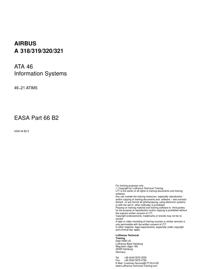 A319... 321 - Ata 46 - Information System - B2 - e | PDF | Air Traffic ...