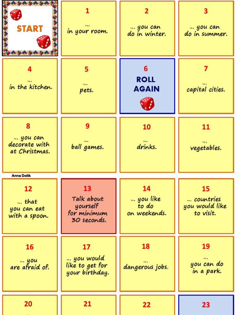 Speaking Cards - Name 3 Things | PDF