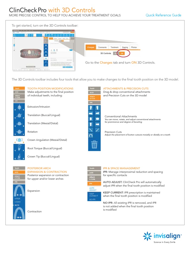 ClinCheck Pro With 3D Controls | PDF | Online And Offline | Anatomical ...