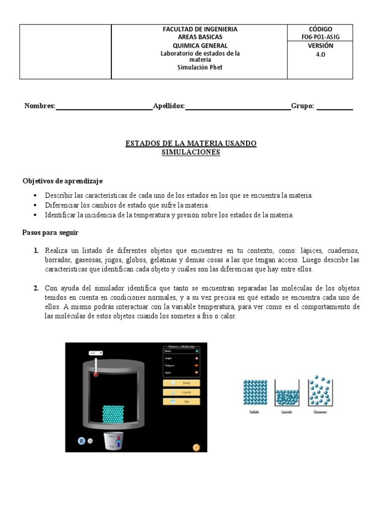 ESTADOS de La Materia | PDF | Importar | Temperatura