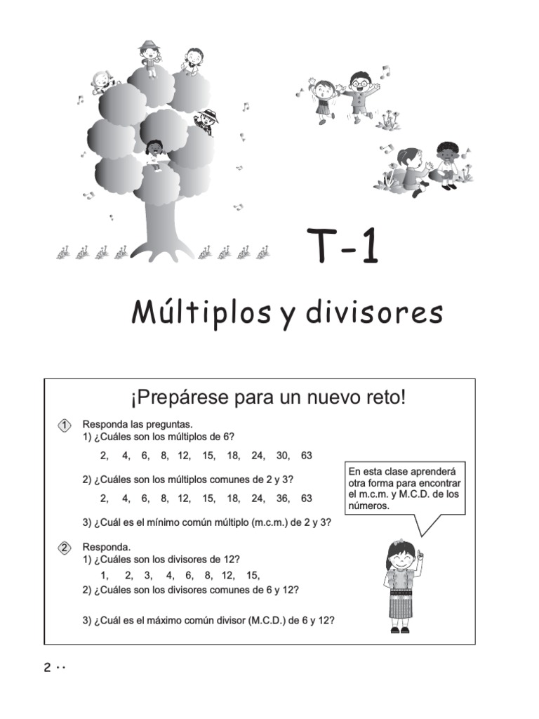 Múltiplos y Divisores - 2 | PDF | Números | Objetos matemáticos