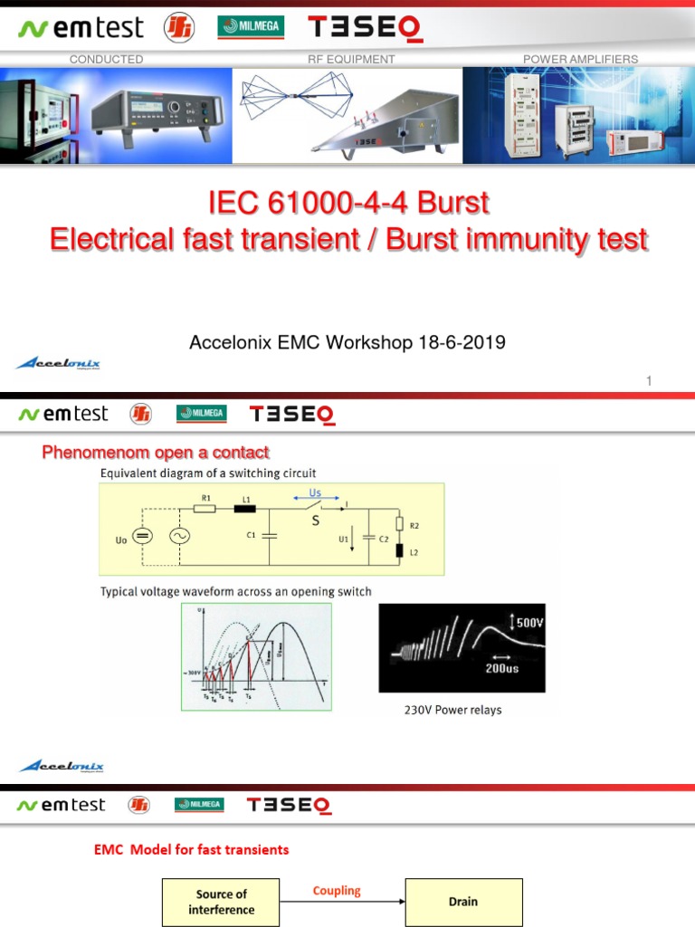 IEC 61000-4-4 Burst Electrical Fast Transient / Burst Immunity Test ...