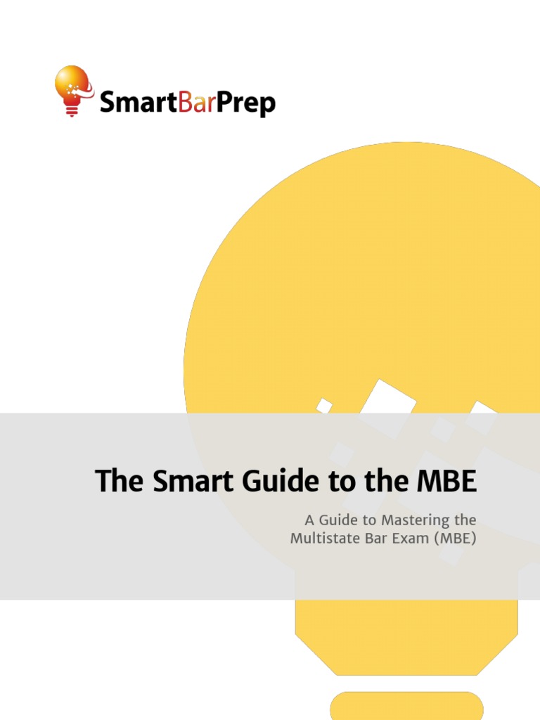 The Smart Guide To The MBE | PDF | Tort | Test (Assessment)