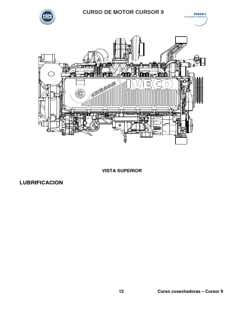 Curso de Motor Cursor 9: Lubrificacion | PDF | Bomba | Inyección de ...