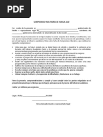 Carta Compromiso Apoderado | PDF