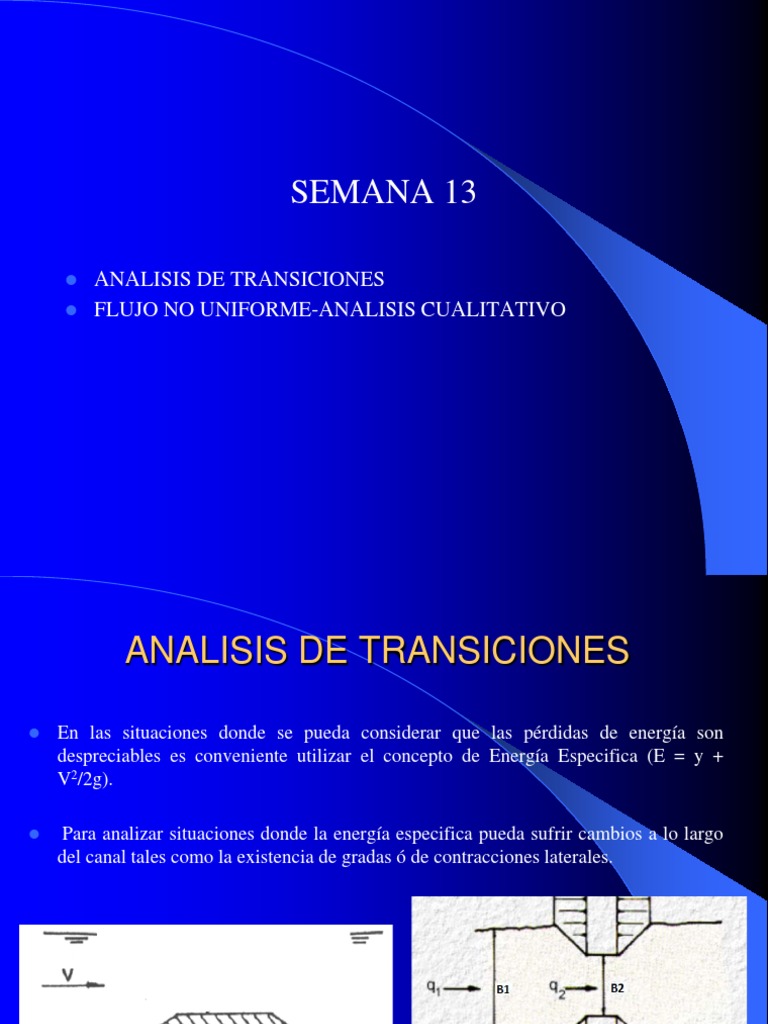 Análisis de transiciones de flujo en canales abiertos | PDF | Física | Naturaleza