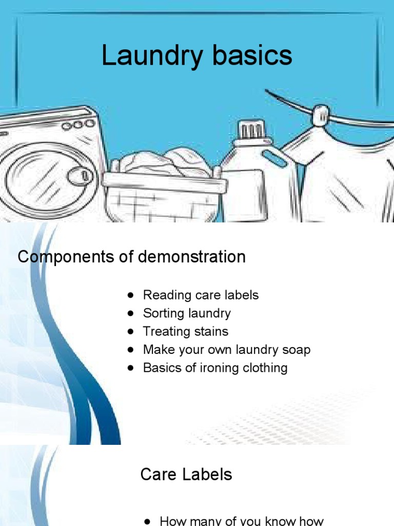 Laundry Basics | PDF | Laundry | Clothing