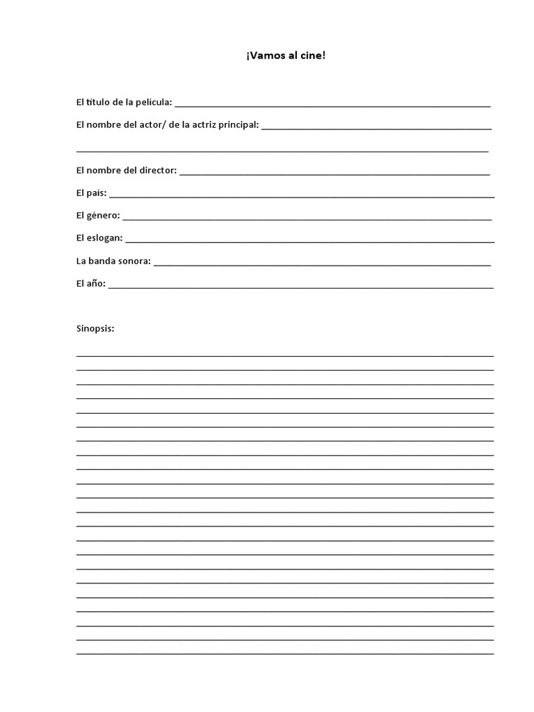Vamos Al Cine | PDF | Cine | Industria del cine