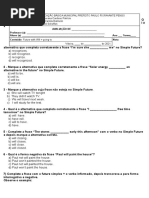 ATIVIDADE Simple Present 6º Ano | PDF