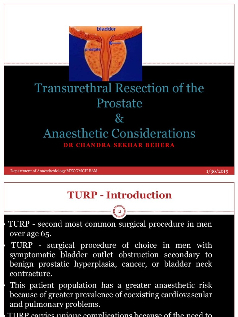Transurethral Resection of The Prostate | PDF