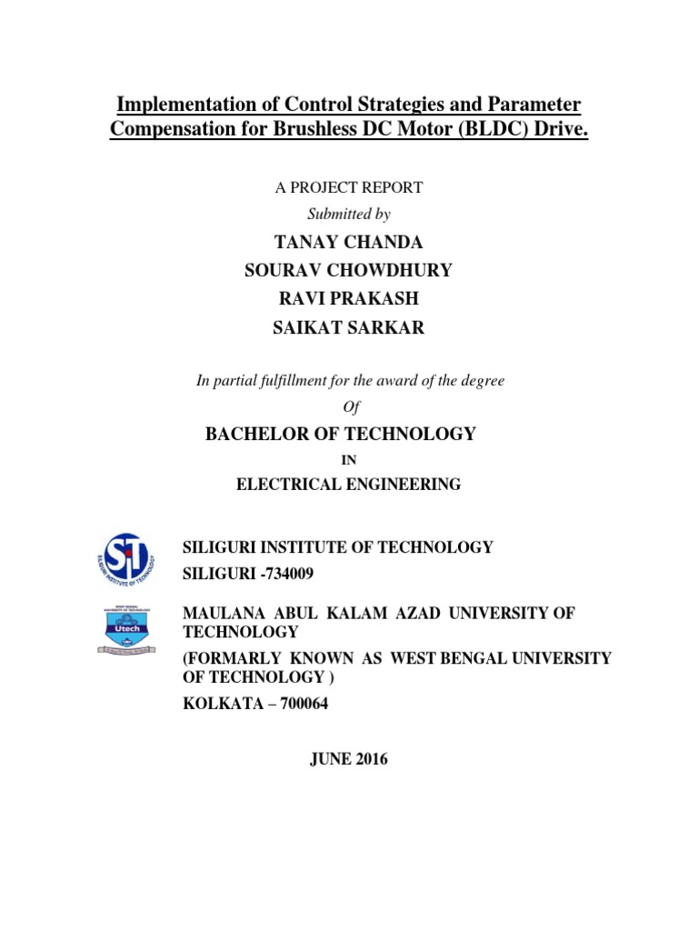 Implementation of Control Strategies and Parameter Compensation For ... Implementation of Control Strategies and Parameter Compensation For ...