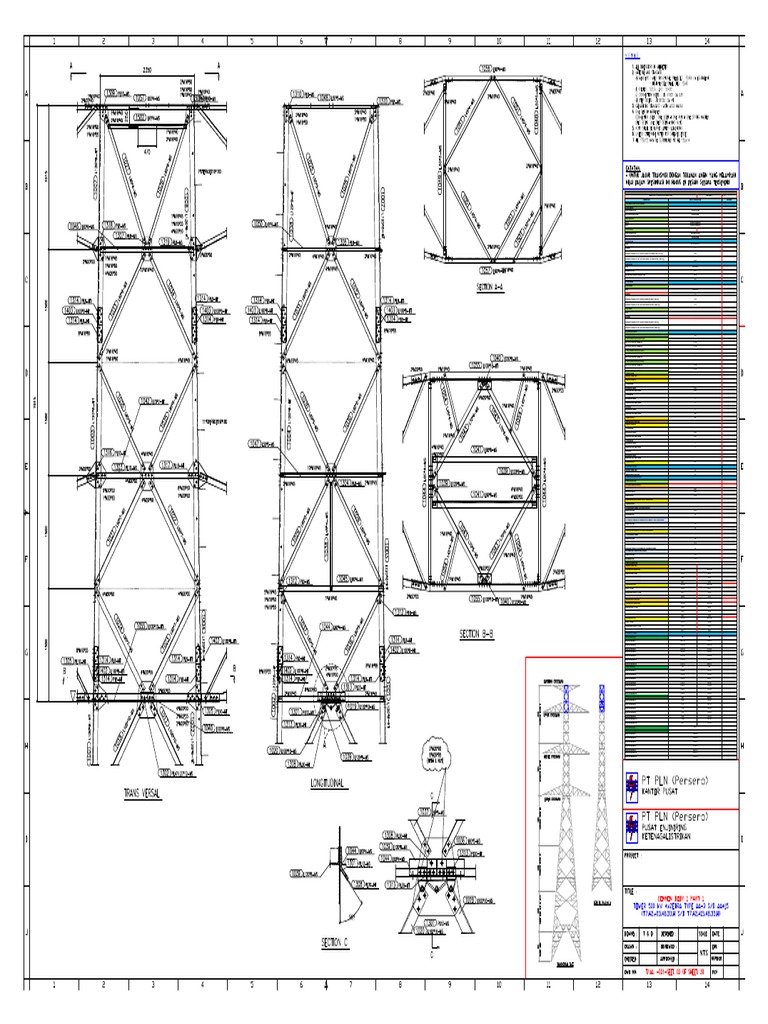 500 kV Tower Specs Guide | PDF | Insulator (Electricity) | Nut (Hardware)