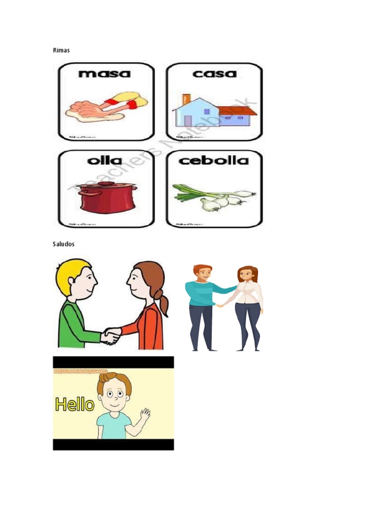 Rimas para niños y familiares | PDF
