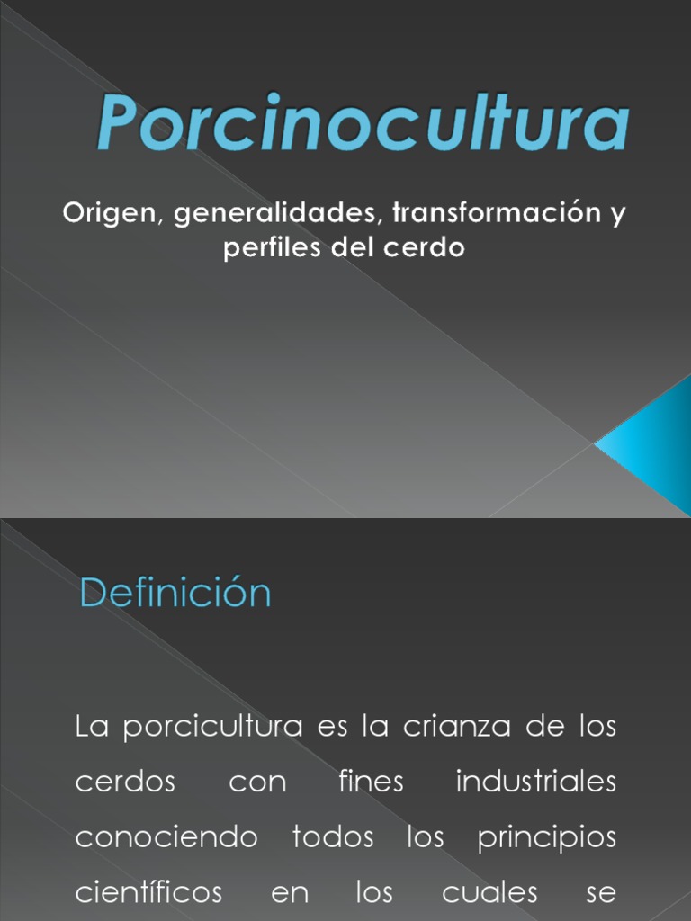 Porcinocultura | PDF | Cerdo doméstico | Carne