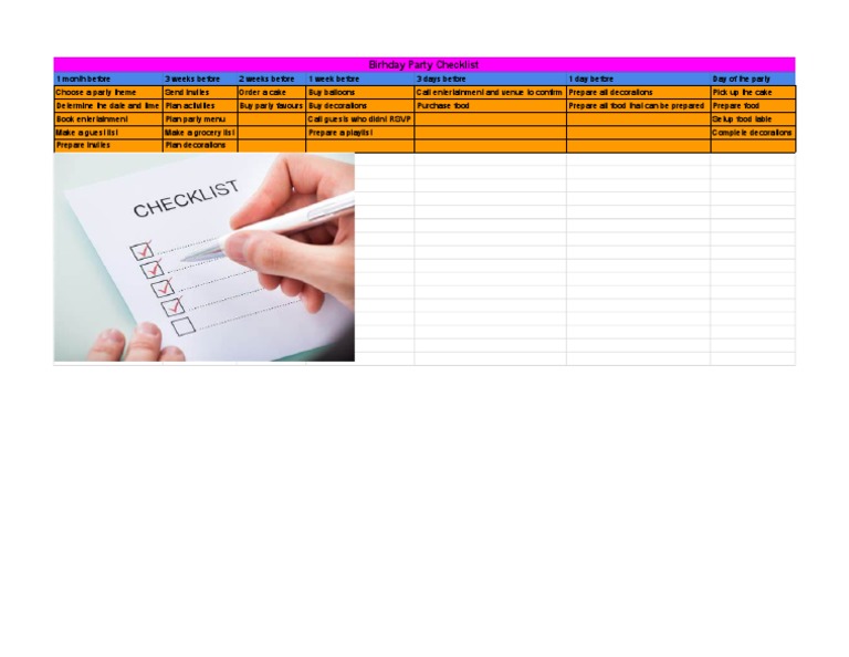 Adam Salih - Final Excel Assignment - Event Planning - Sheet1 | PDF