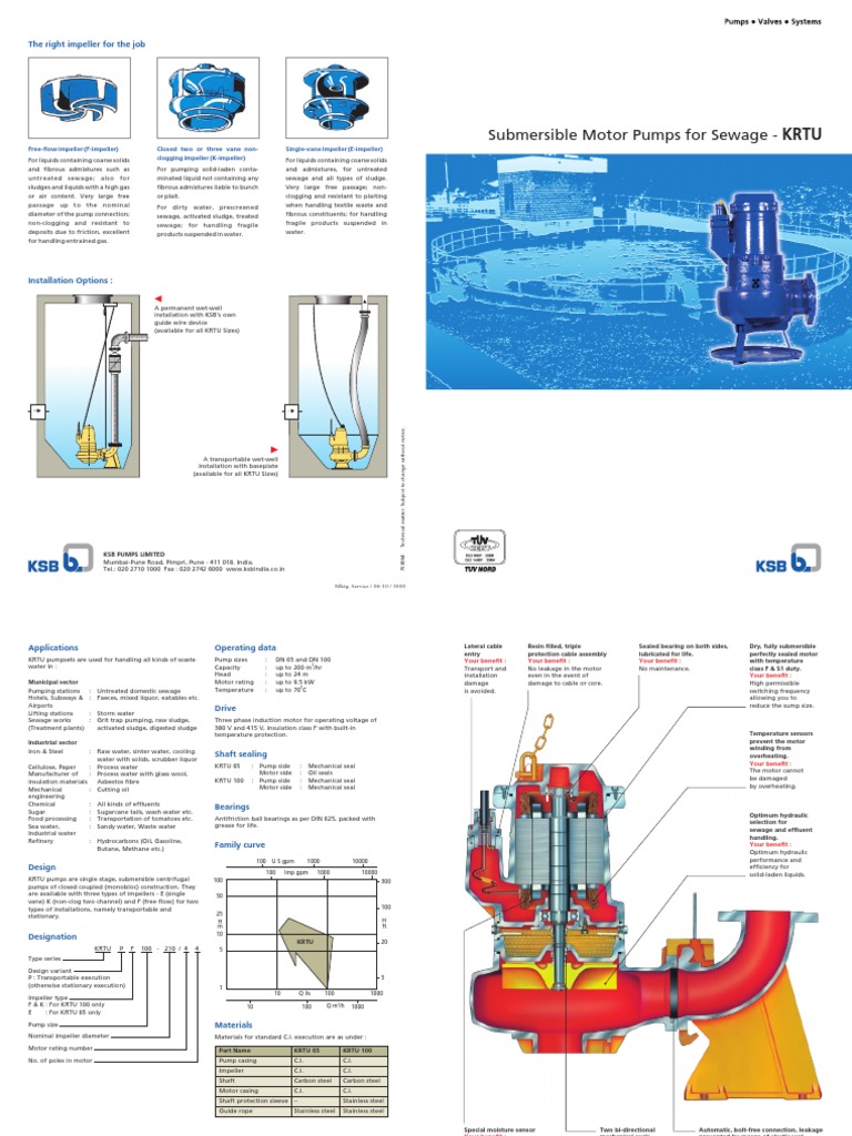 KRTU | PDF | Sewage Treatment | Pump