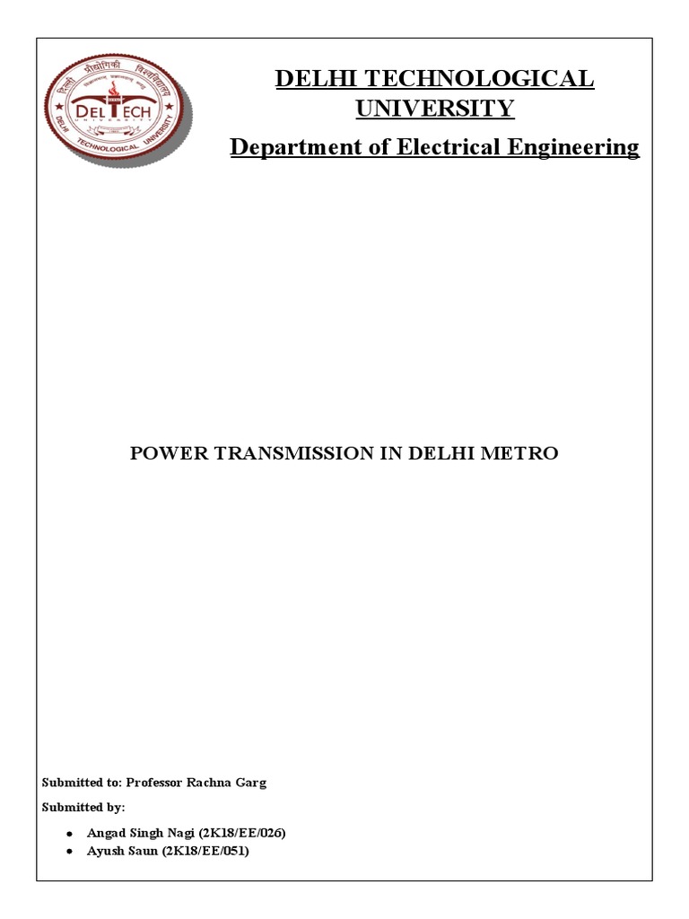 PTD Project | PDF | Transformer | Electrical Substation