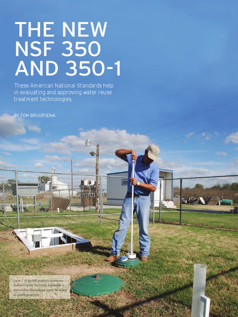 The New NSF 350 AND 350-1 | PDF | Wastewater | Reclaimed Water