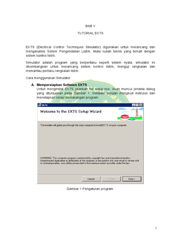 Tutorial Penggunaan Software EKTS | PDF