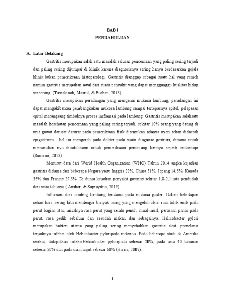 LP KDP Gastritis | PDF | Kesehatan Holistik
