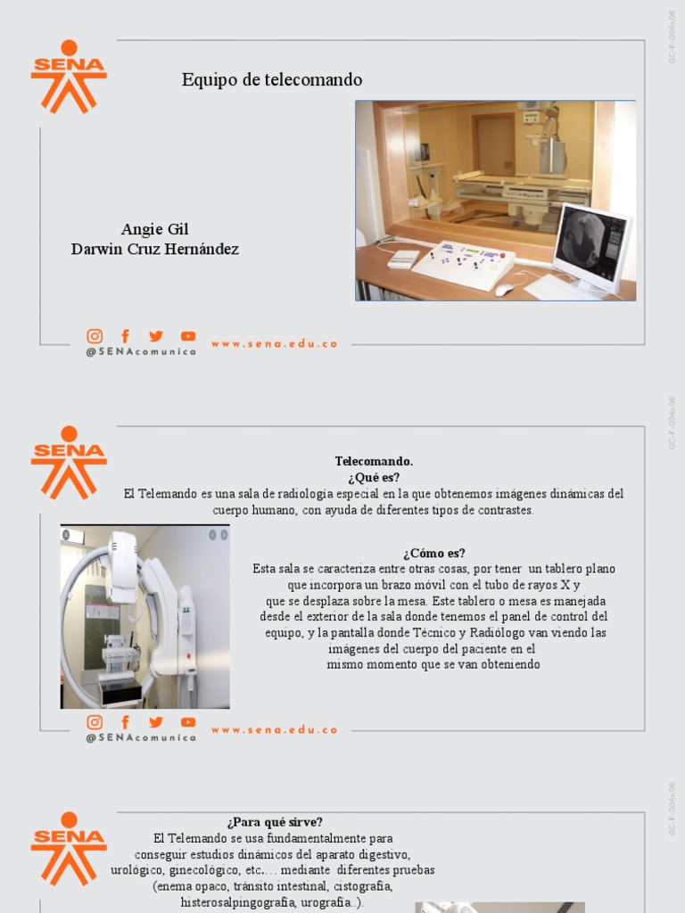 Telemando en Radiología: Funciones y Uso | PDF | Radiología ...