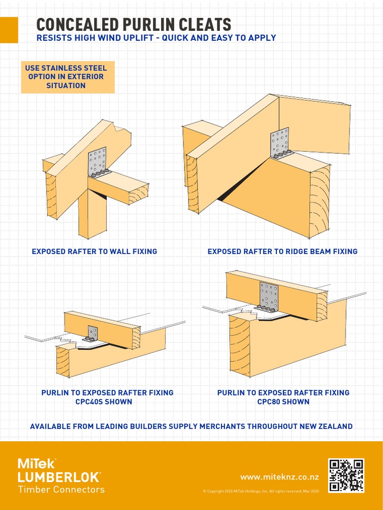 Concealed Purlin Cleats | PDF | Screw | Architectural Design