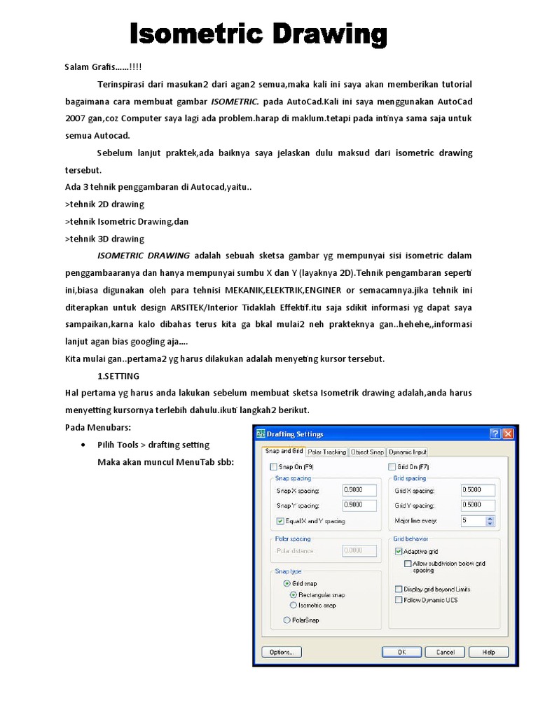 Isometric Drawing | PDF