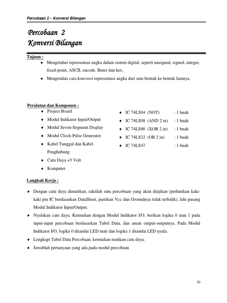 Modul Percobaan 3 | PDF