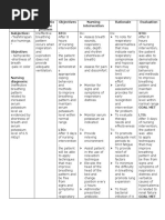 (SOB) Care Plan | PDF | Breathing | Pulmonology