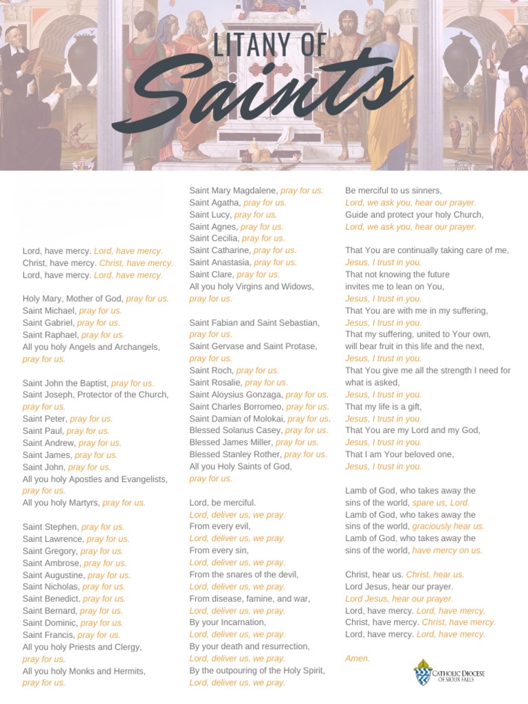 Litany-of-Saints 2 | PDF | Mercy | Jesus