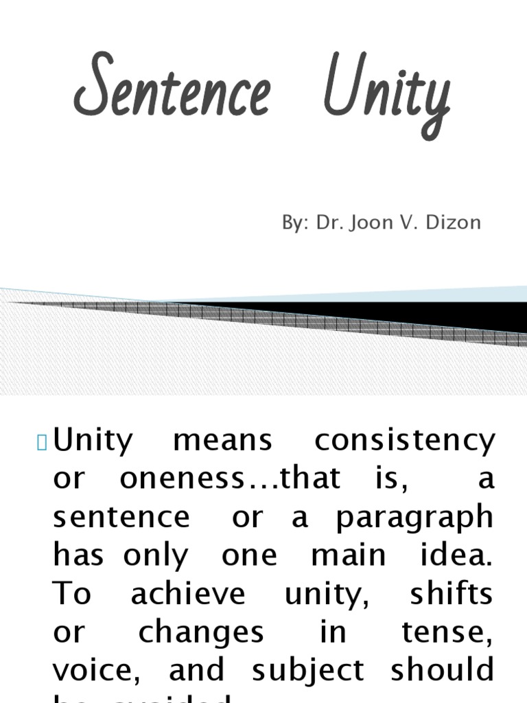 Sentence Unity | PDF | Grammatical Tense | Verb