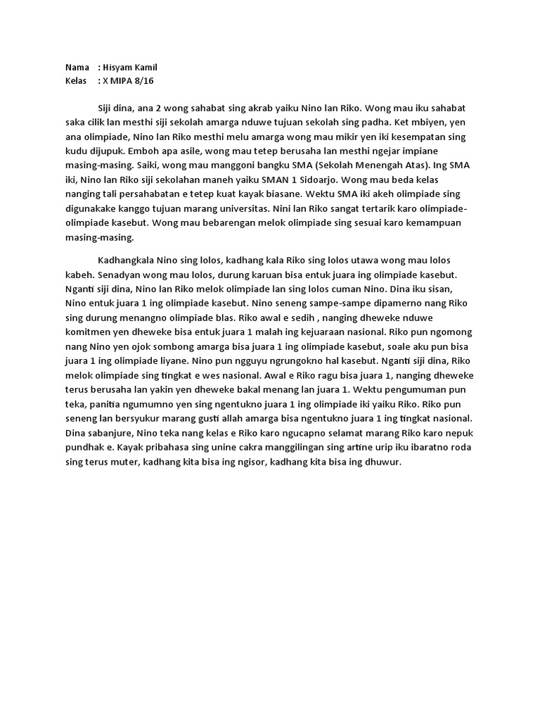 Cakra Manggilingan Versi Jawa | PDF