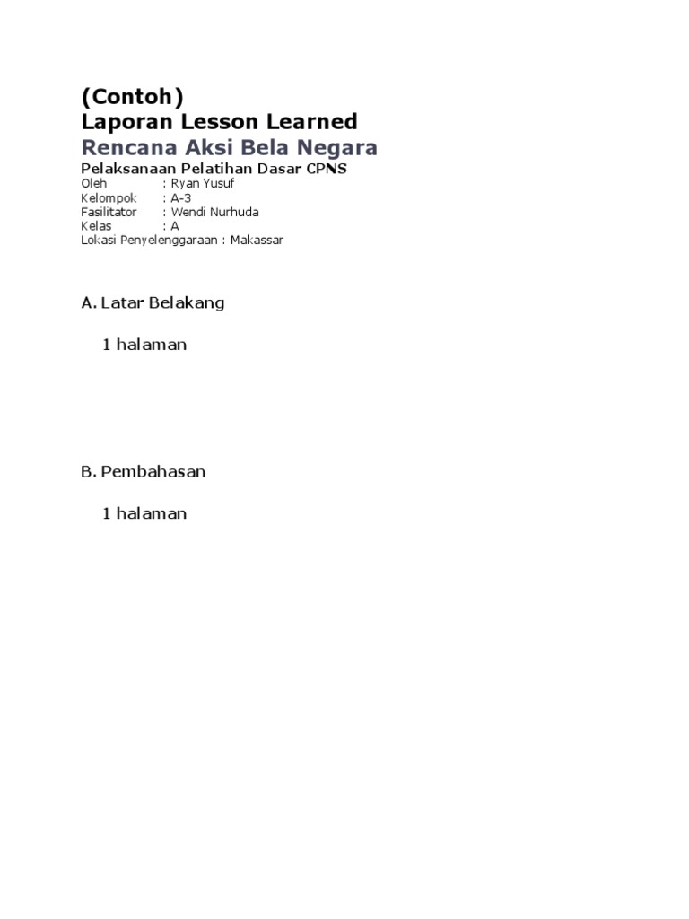 Contoh Draft | PDF