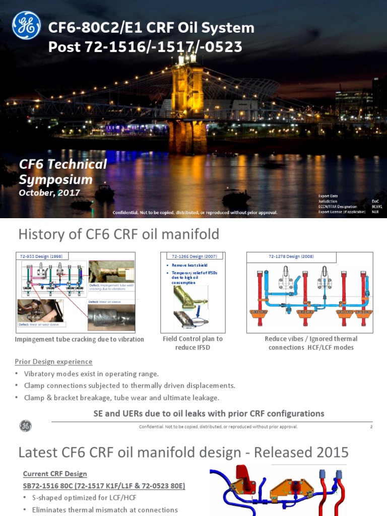 10 - CF6 C&E Tech Symposium CRF Oil Manifold | PDF | Applied And ...