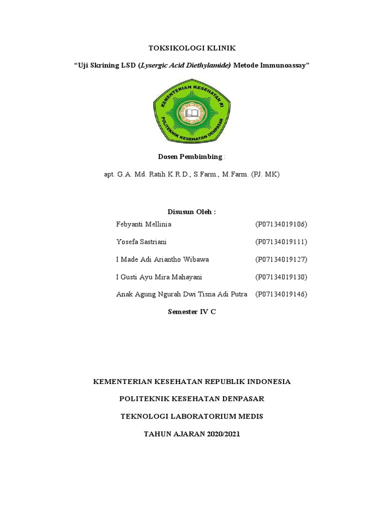 Skrining LSD dengan Metode Immunoassay | PDF | Kesehatan Holistik