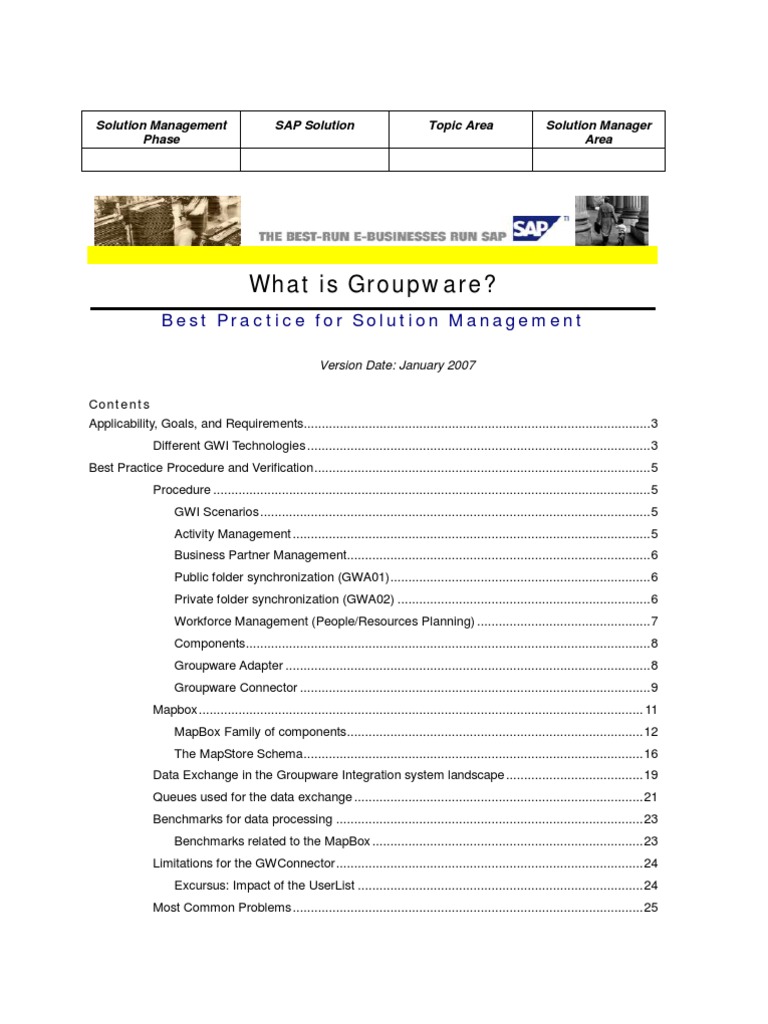 What Is Groupware | PDF | Microsoft Exchange Server | Ibm Notes
