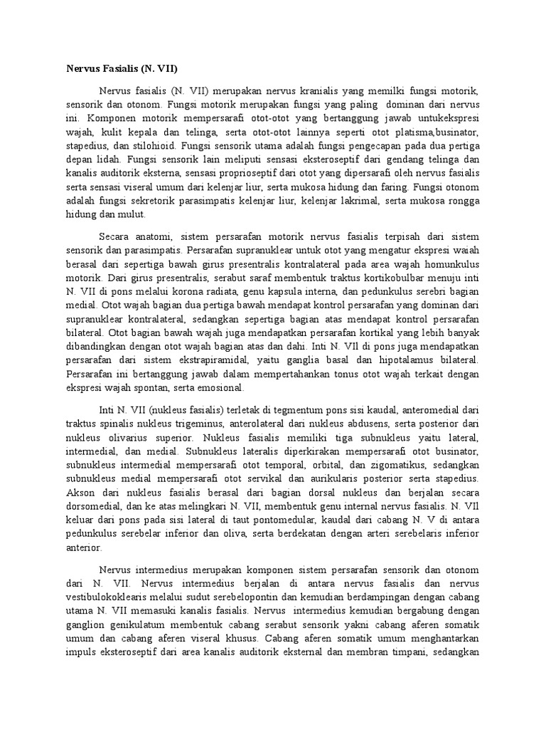 Nervus VII IX X XII | PDF