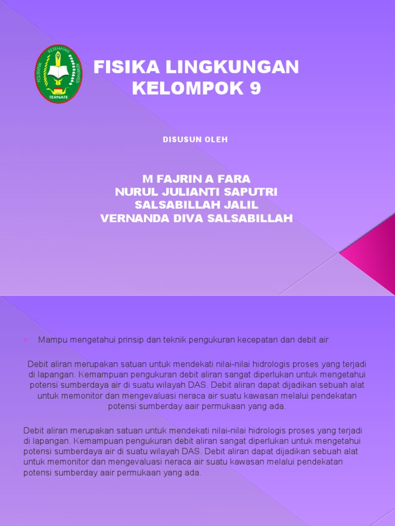 Kel 9 Fisika Lingkungan | PDF