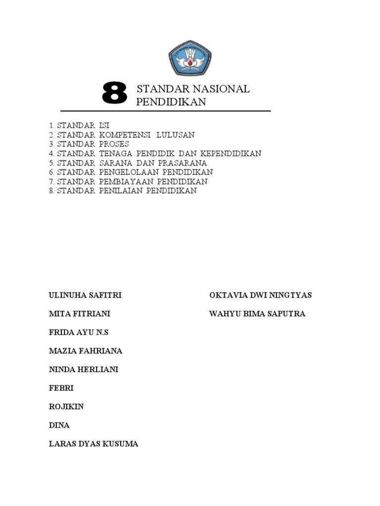 Standar Nasional Pendidikan Indonesia | PDF | Perjalanan