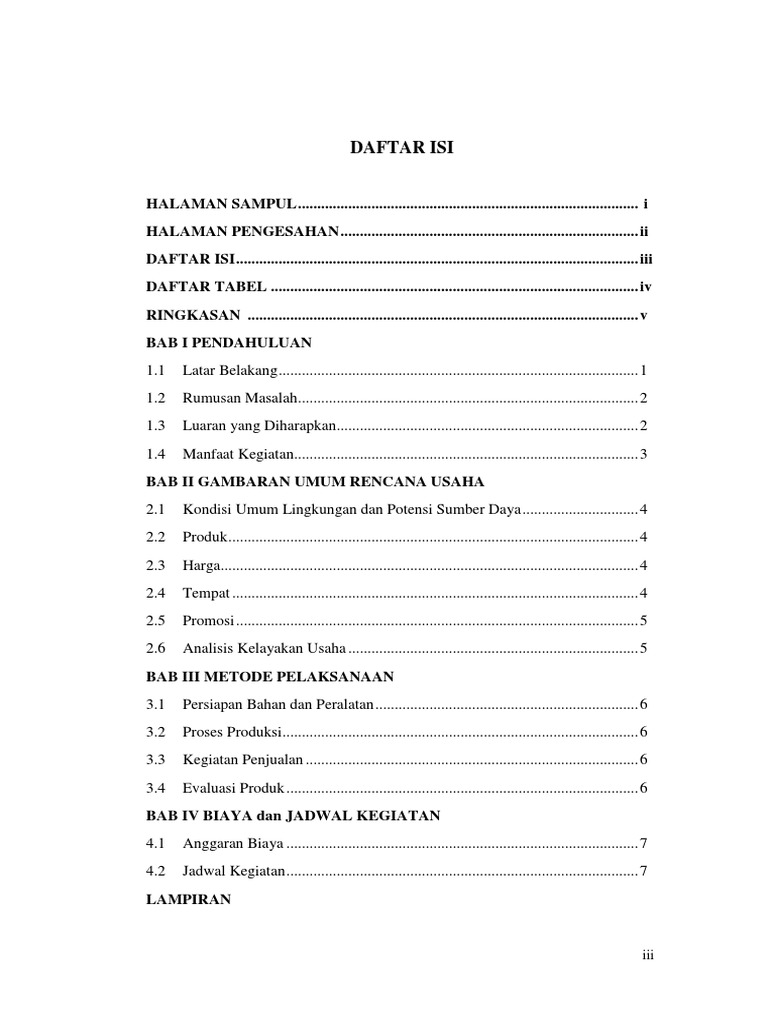 Proposal - Acibeng (Aci Bengkalis) Olahan Tepung Sagu Dan Ikan Lomek ...